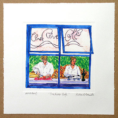 Rose Gray & Ruth Rogers in the River Cafe kitchen — Richard Bramble Store