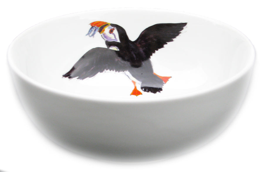 Puffin Flying 16cm Bowl | Richard Bramble — Richard Bramble Store