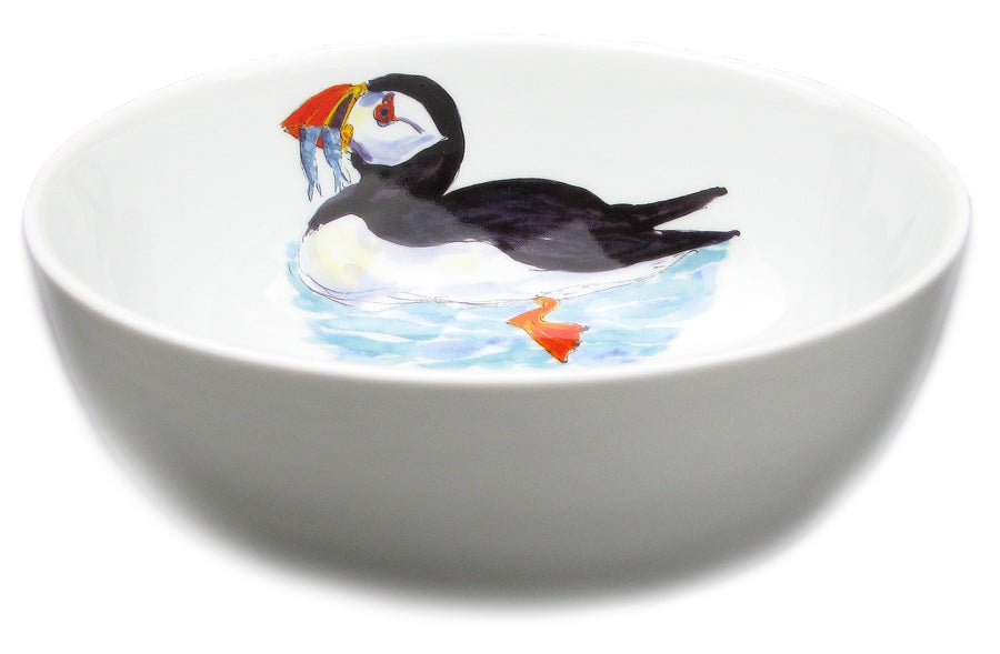 Puffin Swimming 16cm Bowl | Richard Bramble — Richard Bramble Store