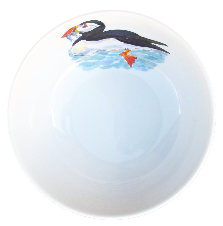 Puffin Swimming 16cm Bowl | Richard Bramble — Richard Bramble Store