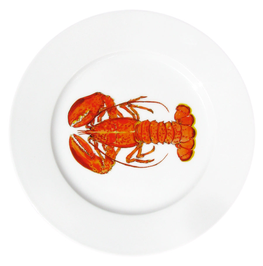 Red Lobster 19cm Flat Rimmed Plate | Richard Bramble — Richard Bramble ...