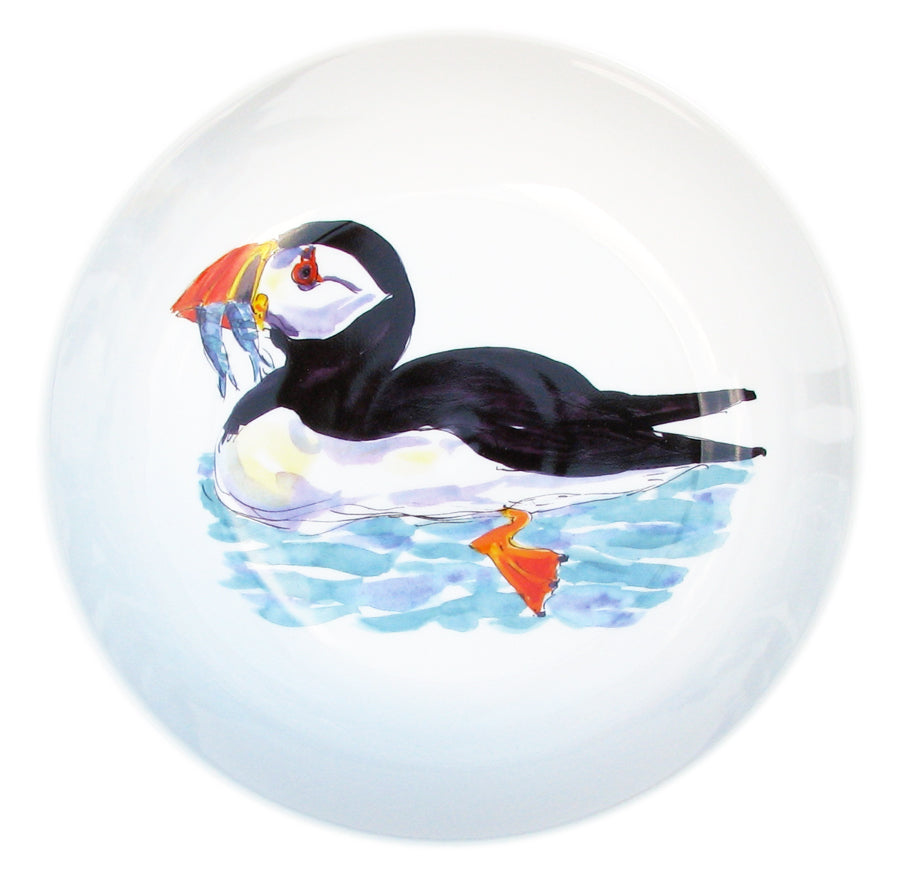 Puffin Swimming 24cm Bowl | Richard Bramble — Richard Bramble Store
