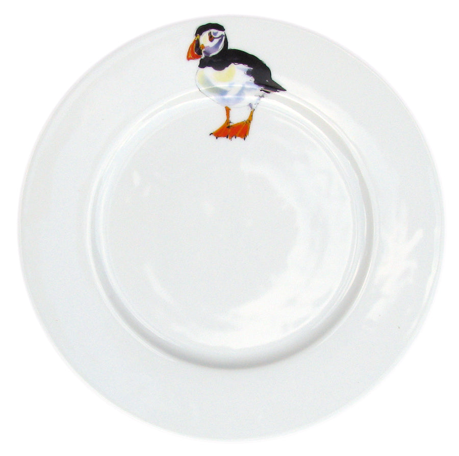 Puffin Standing 26cm Flat Rimmed Plate | Richard Bramble — Richard ...