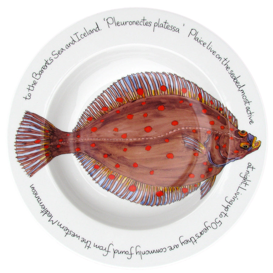Plaice 30cm Deep Rimmed Plate | Richard Bramble — Richard Bramble Store