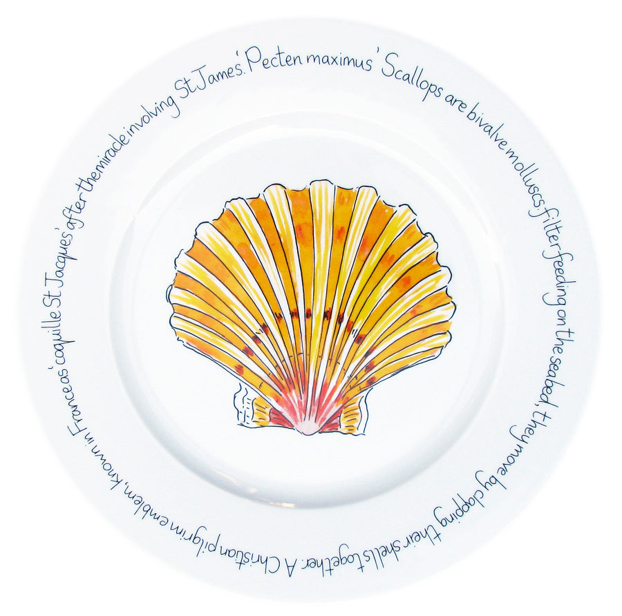 Scallop 30cm Flat Rimmed Plate | Richard Bramble — Richard Bramble Store