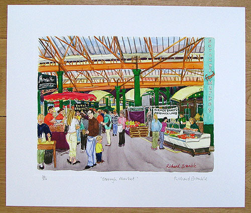 Borough Market - Main Entrance Print (printed to order) | Richard ...
