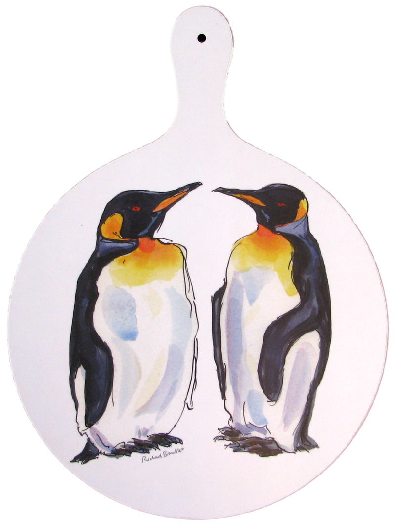 King Penguin Round Melamine Board | Richard Bramble — Richard Bramble Store