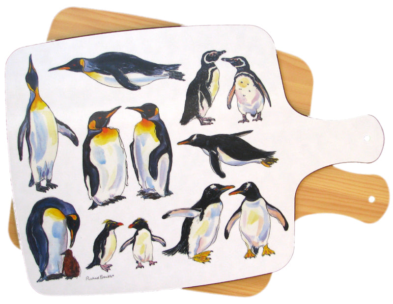Penguins Melamine /chopping Board | Richard Bramble — Richard Bramble Store