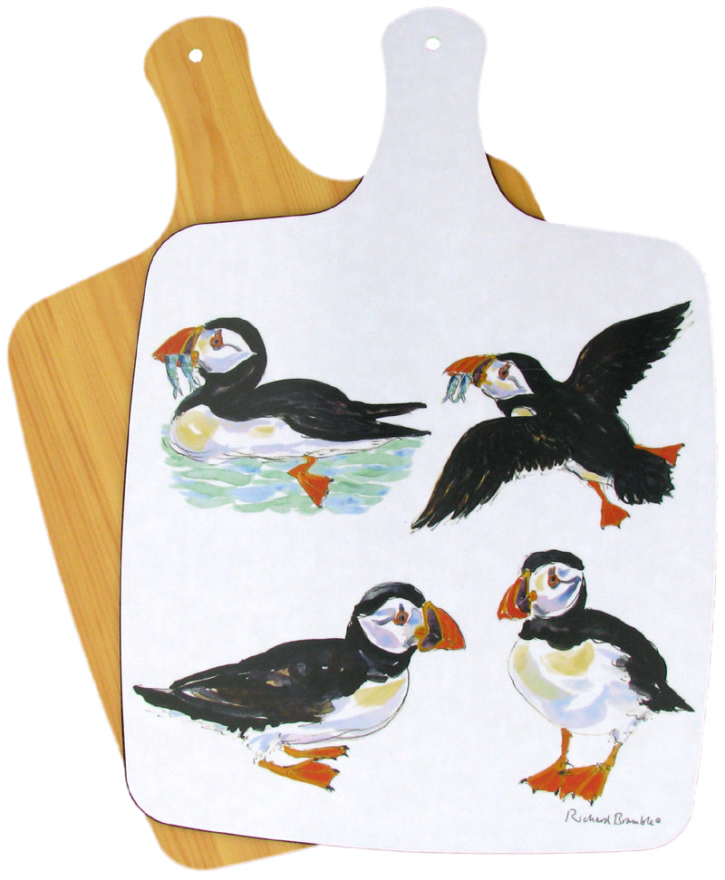 Puffins Melamine Board | Richard Bramble — Richard Bramble Store