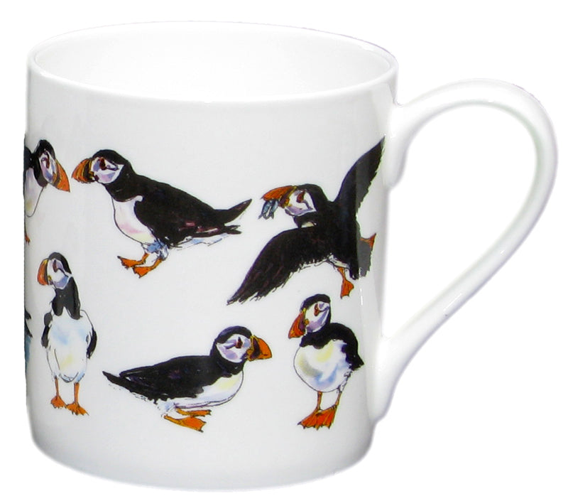 Multi Puffins Mug large size | Richard Bramble — Richard Bramble Store