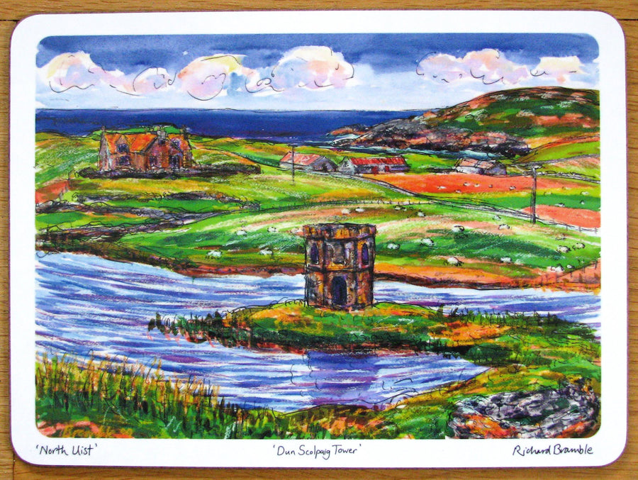 Scolpaig Tower, North Uist, Outer Hebrides Tablemat | Richard Bramble ...